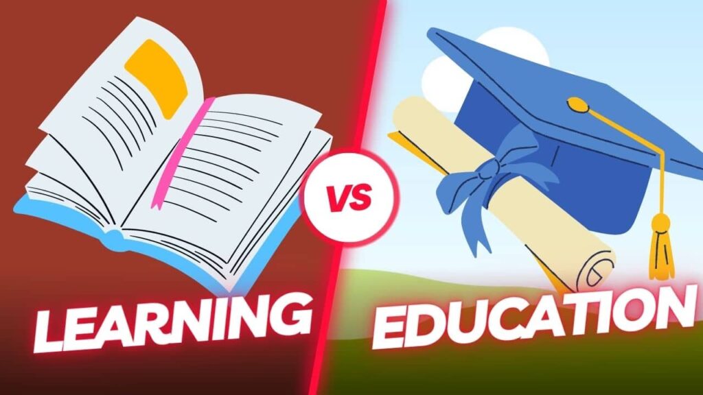 Differences Between Learning And Education - ArticlesInsider